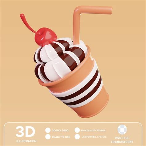 Premium Psd Psd Float 3d Illustration
