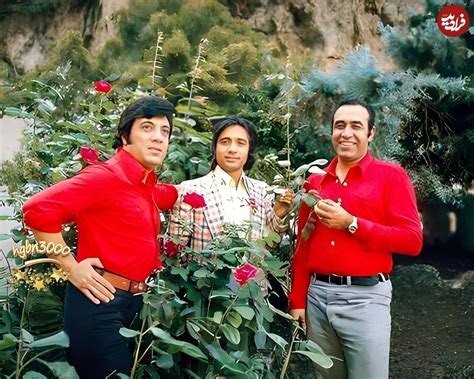 عکس سال ۵۳؛ تیپ و چهره جوان ایرج خواجه امیری، جمال وفایی و گلپا