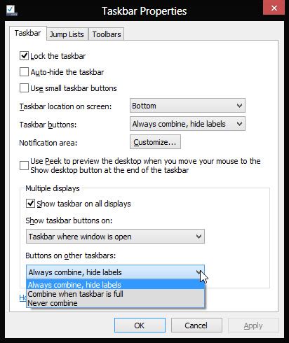 Extend The Taskbar Across Multi Monitors In Windows Daves Computer Tips