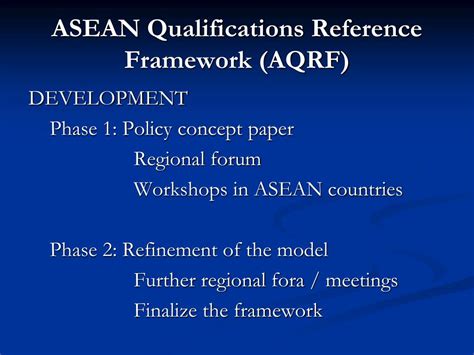 Asean Qualifications Reference Framework