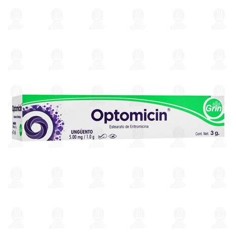 Optomicin 5mg 1gr Ungüento Oftálmico 3 Gr