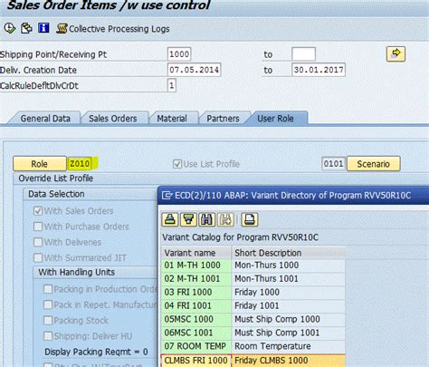 Solved In T Code Vl10c Default Role Coming As Z010 Instea Sap Community