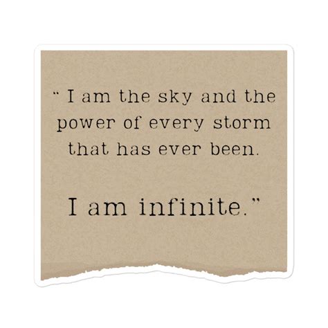 Fourth Wing I Am Infinite Bubble Free Stickers Etsy