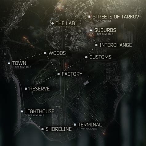 Map Of Tarkov The Official Escape From Tarkov Wiki