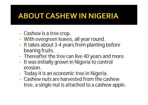Map Of Cashew Growing Areas In Nigeria By Sotonye Anga Pdf