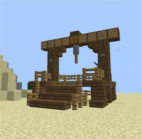 Wild West Gallows Blueprints For Minecraft Houses Castles Towers