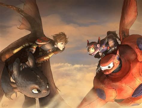 Hiccup And Hiro Big Hero 6 Bay Max Hiccup And Hiro Big Hero 6 Bay Max