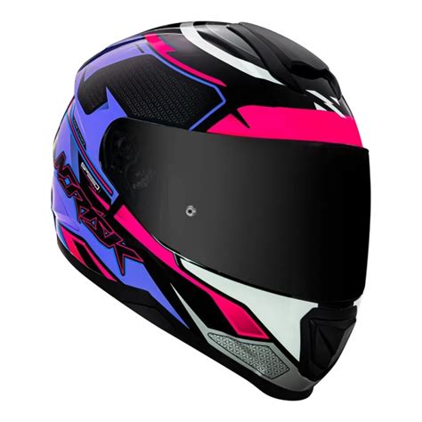 Capacete Norisk Fechado Razor Speedmax Rosa Planeta Duas Rodas