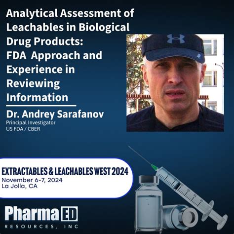 🌟 Speaker Spotlight Dr Extractables And Leachables West 2025 Posted On The Topic Linkedin