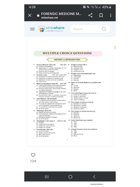 Forensic Mcqs 2 Pdf