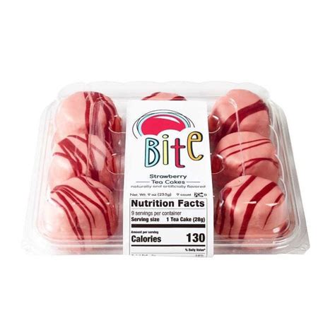 Strawberry Tea Cakes Bite