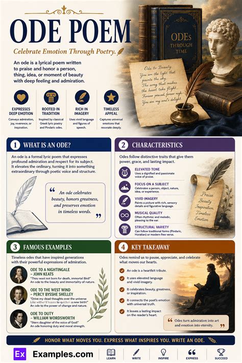 30 Ode Poem Examples To Download