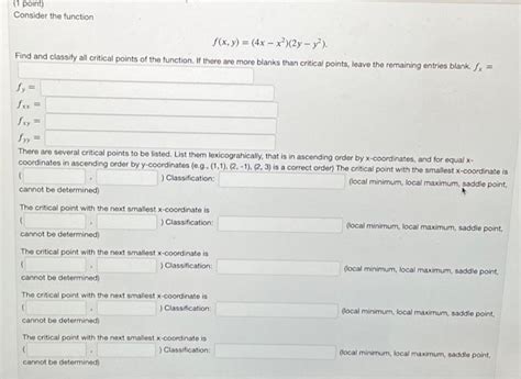 Solved Consider The Function F X Y 4x−x2 2y−y2 Find And