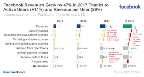 Visualization Of 2017 Faang Income Statements Pandl Kamil Franek Business Analytics