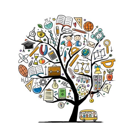 Physics Concept Tree For Your Design Icons Sign And Symbols Stock