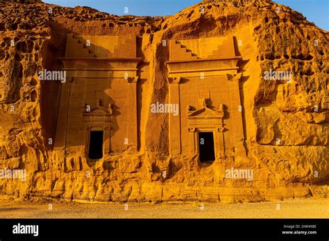 Rock Tomb Madain Saleh Hegra Al Hijr Unesco World Heritage Site