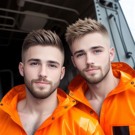 Asking Stable Diffusion AI To Imagine Hot Guys In Rainwear Raingear