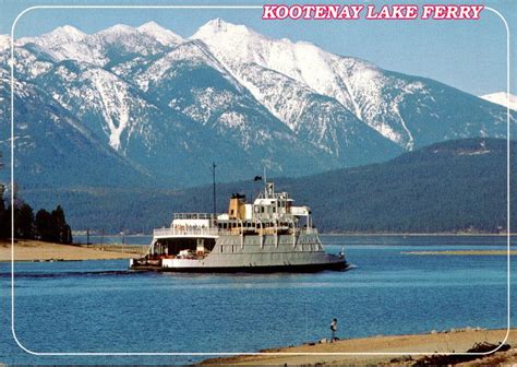 Canada British Columbia Kootenay Lake Ferry M V Anscomb Canada