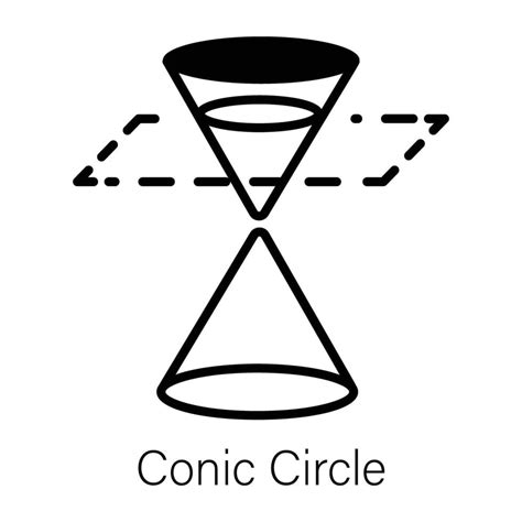 Premium Outline Icon Of Conic Circle 46800176 Vector Art At Vecteezy