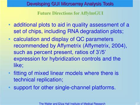 Ppt Developing Gui Microarray Analysis Tools Powerpoint Presentation