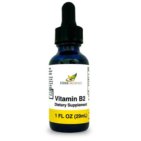 Vitamin B2 Riboflavin Energy Score 45 Herb Science