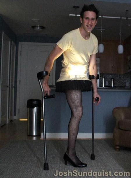 A Christmas Story Leg Lamp Costume Amputee Josh Sundquists
