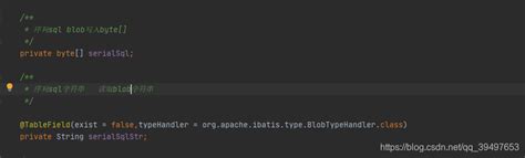 mybatis plus 处理 blob字段 mybatisplus blob csdn博客