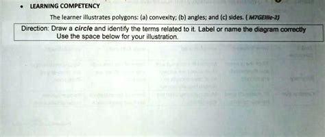 Learning Competency The Learner Illustrates Polygons A Convexity B