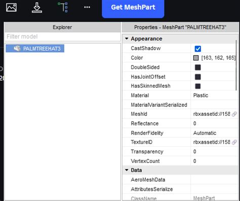 Mesh Id And Texture Id From Meshpart Id Via Script Scripting Support
