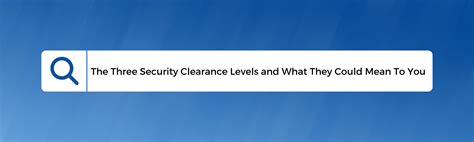 The Three Security Clearance Levels And What They Could Mean To You