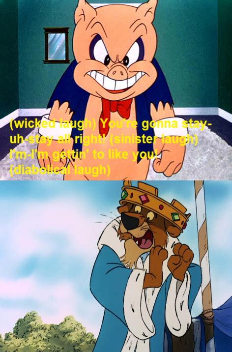 Porky Pig Scares Prince John By Renervent On Deviantart