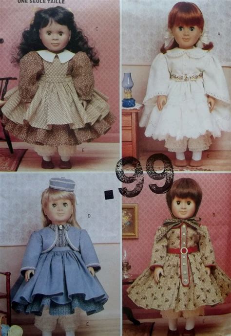 Historical 18 Doll Clothes Butterick 6667 Pattern Uncut