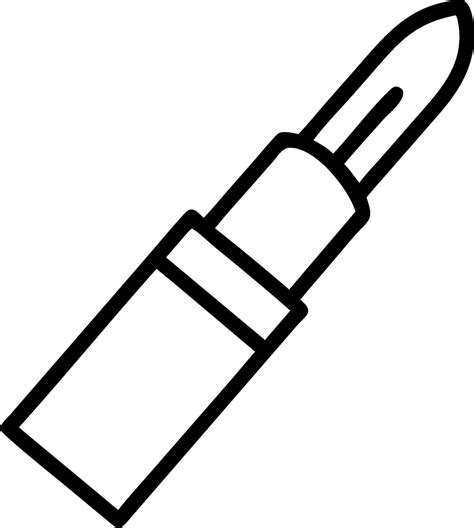 Lipstick Outline Illustration For Beauty And Makeup Design Projects