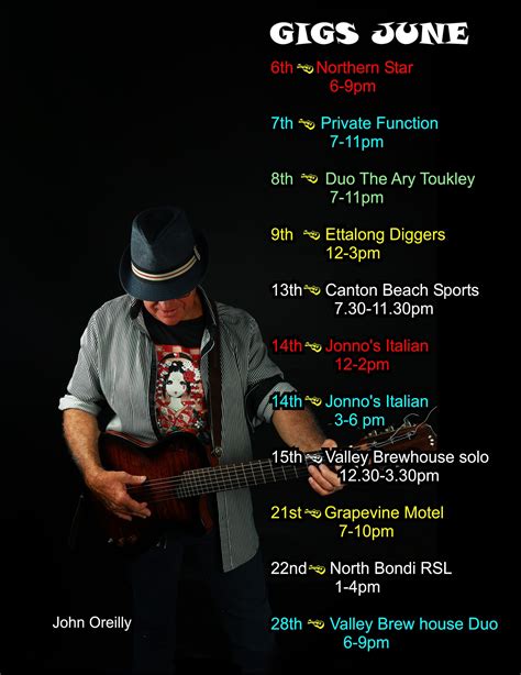 John Oreilly Singer Songwriter