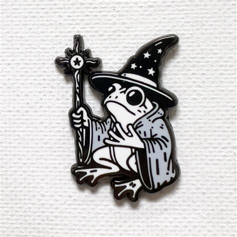 Strike Gently Frog Mage Pin