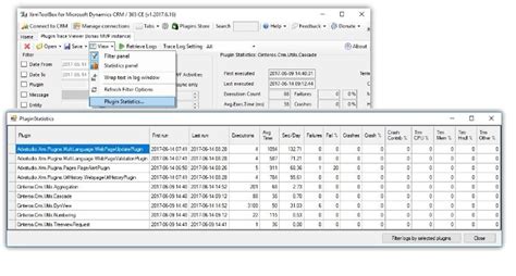 Investigate Plugin Statistics In Microsoft Dynamics 365