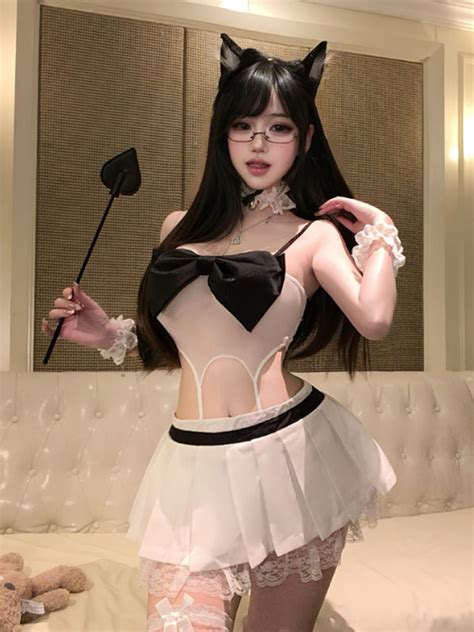 White Neko Cat Girl Cosplay Set Yomorio