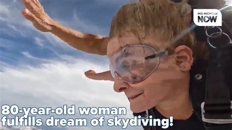 80 Year Old Woman Goes Skydiving For The First Time Youtube