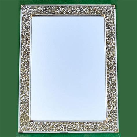 Decorative Rectangular Shape Mosaic Design Mirror Application Home