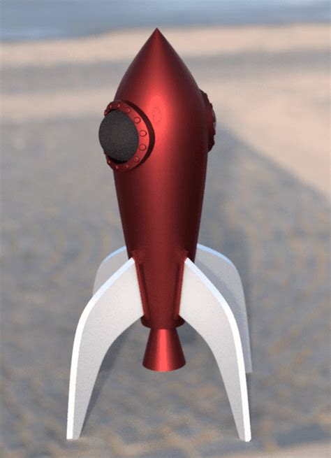 Rocket Tree Topper 3d Model By On Thangs