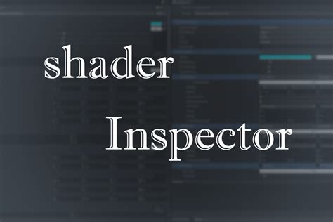 Shaderinspector 유틸리티 도구 Unity Asset Store