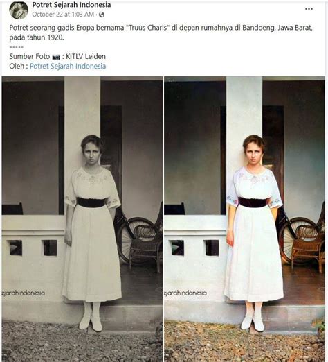 Foto Jadul Gadis Eropa Di Bandung 1920 An Netizen Cantik Sih Tapi