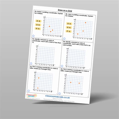 year 4 draw on a grid reasoning and problem solving resource