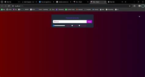 building a password generator with react with chai aur code zishan