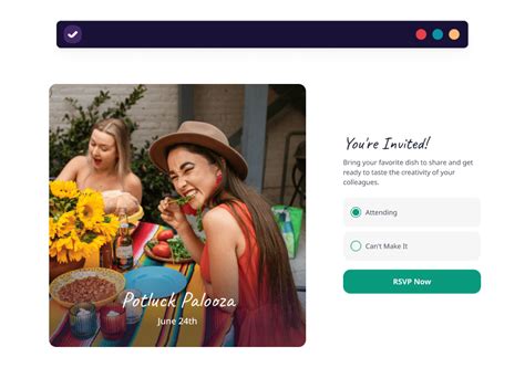 Potluck Events Rsvpify