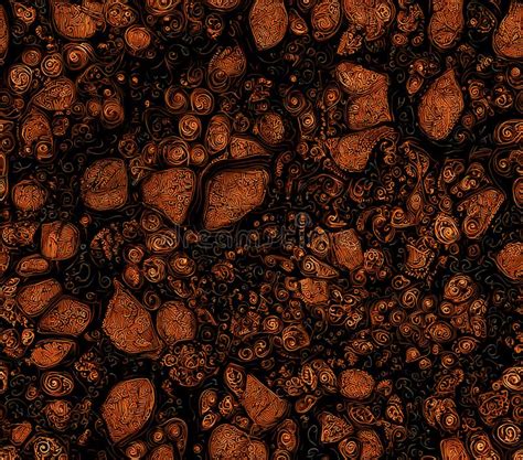 Fiery Ember Texture Seamless Pattern Background For Design Projects Stock Illustration