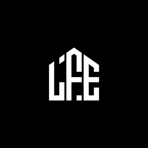 Lfe Letter Logo Design On Black Background Lfe Creative Initials