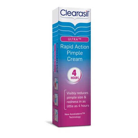 Clearasil Ultra Rapid Action Pimple Cream Ingredients Explained