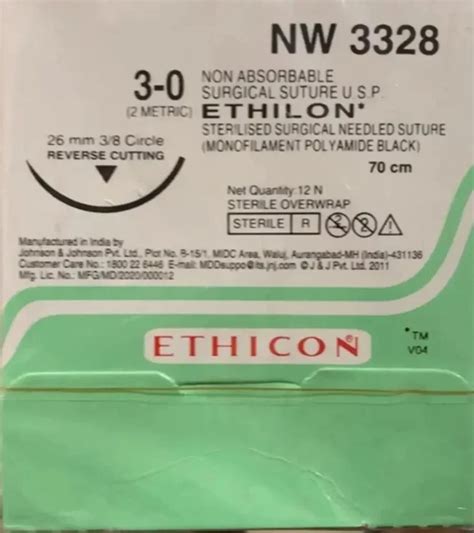 Ethilon Ethicon Sutures At ₹ 2916 Box In Rajkot Id 2851571687897