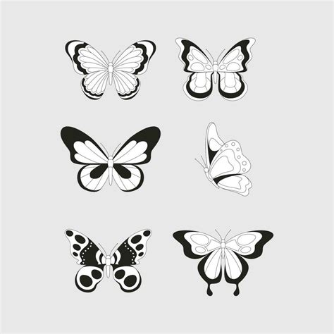 Butterfly Outline Vector 23509353 Vector Art At Vecteezy